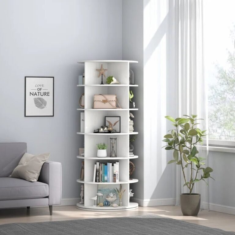 Rotating Moon Shelf - 6 Levels | Timbered